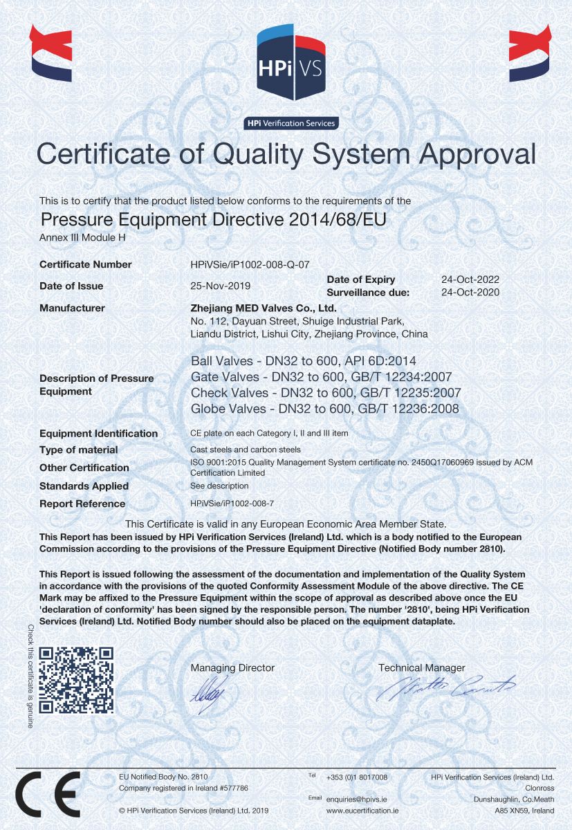 CE Certificate - MFRS