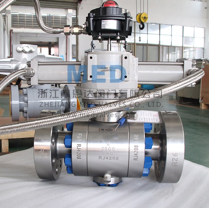 ASTM A182 F60 Ball Valve, 6 Inch, 2500 LB, API 6D - MFRS